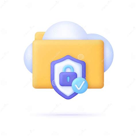 3d Database Security Illustration Concept Is Data Security Access Lock With Password With