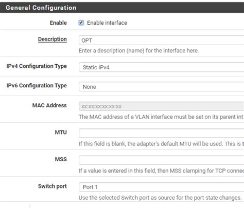 Problem Enabling OPT Port Netgate Forum