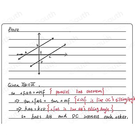 Solved Given Overline AB Overline DC Prove Lines AB And DC Have The Same Slope Construct A