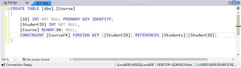 Sql Server Foreign Keys