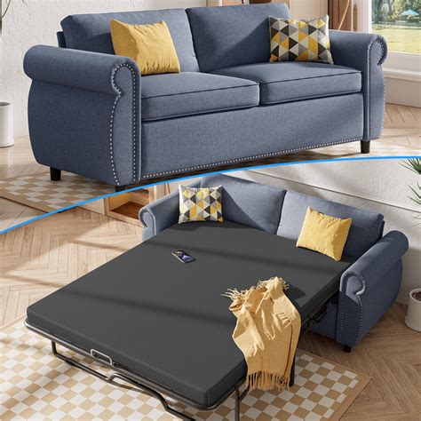 Puremind 2 In 1 Pull Out Sofa Bedconvertible Couch Beddaybed With