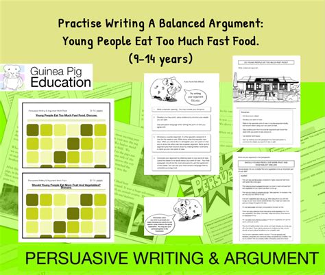 Years Write A Balanced Argument Resource Bundle Teacha