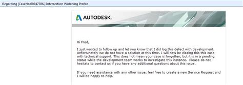 Confirmed Defect Caseno08947786 Intersection Widening Profile