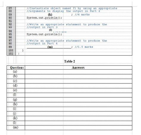 Solved Given An Incomplete Program In Program 2 Complete