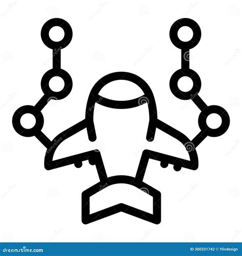 Dimensions Icon Thin Linear Dimensions Outline Icon Isolated On White Background From Geometry