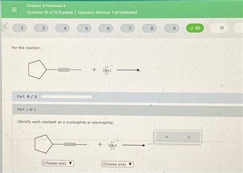 solved for the reaction part 0 2 part 1 of 2 identify each
