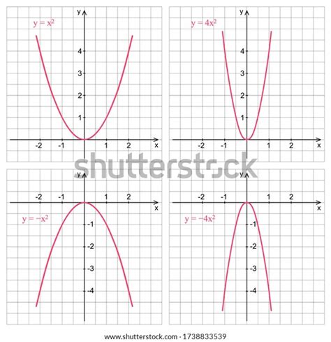 Quadratic Function Graph On White Background Stock Vector Royalty Free Shutterstock