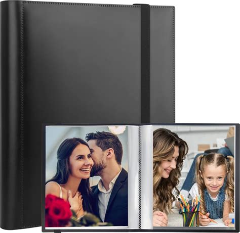 Photo 6x8 Photo Album Book Holds 64 Pictures Art Portfolio Binder For