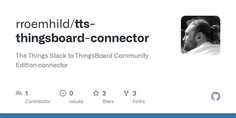 Github Rroemhildtts Thingsboard Connector The Things Stack To