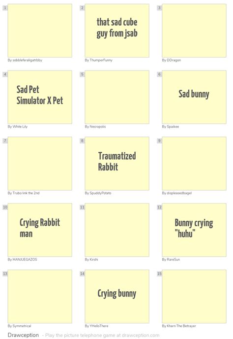 That Sad Cube Guy From Jsab Drawception