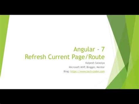 Angular Reload Component On Same Route A Complete Guide