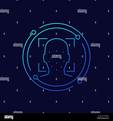 Facial Recognition Icon Biometric Face Scanning Stock Vector Image And Art Alamy