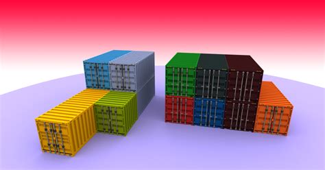 Voxel Shipping Containers 3d Industrial Unity Asset Store