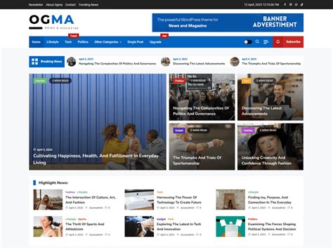 Ogma Wordpress Theme