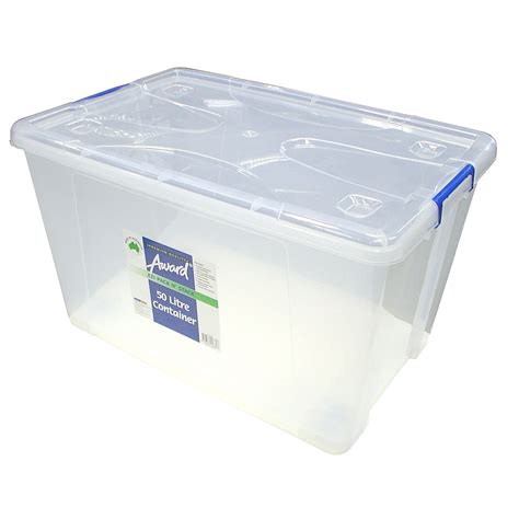 Award Pack N Stack Storage Container With Wheels 50l Bunnings Australia