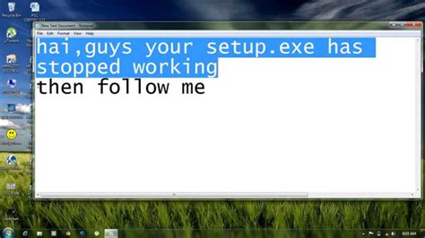SETUP EXE IS STOPED WORKING Error Fix YouTube