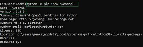 How To Install Pyopengl On Windows Geeksforgeeks
