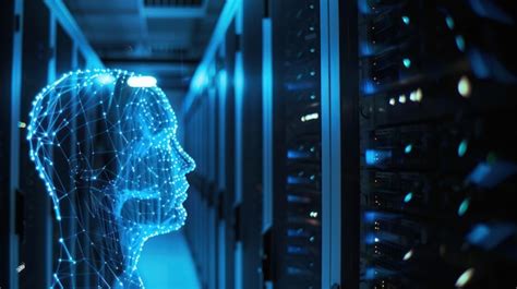 Artificial Intelligence In Data Center Premium Ai Generated Image