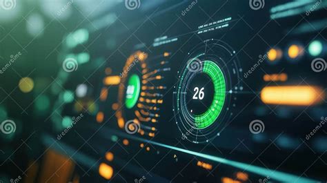 A Closeup Of A Digital Dashboard Showing Realtime Energy Usage Metrics Prominently Featuring A