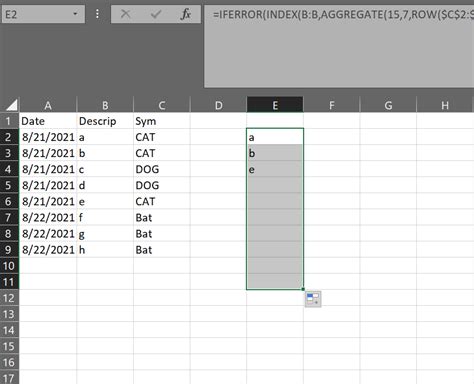 Excel How To Filter Through A Column And Select Criteria For A List Stack Overflow