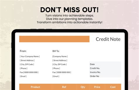 Credit Note Sample Template In Word PDF Apple Numbers Apple Pages Excel Google Docs Google