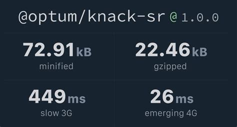 optum knack sr bundlephobia