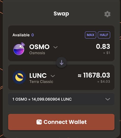 Testcase Swap Page Wrong Price Data For Lunc On Frontier · Issue