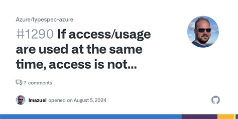 If Accessusage Are Used At The Same Time Access Is Not Propagated