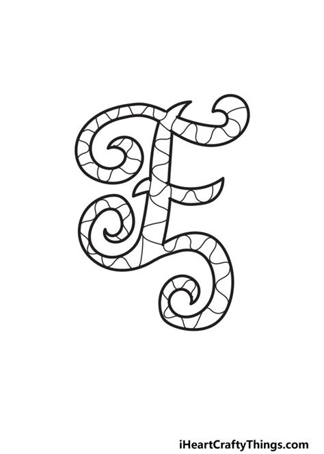 Fancy Letter E Draw Your Own Fancy Letter E In 6 Easy Steps