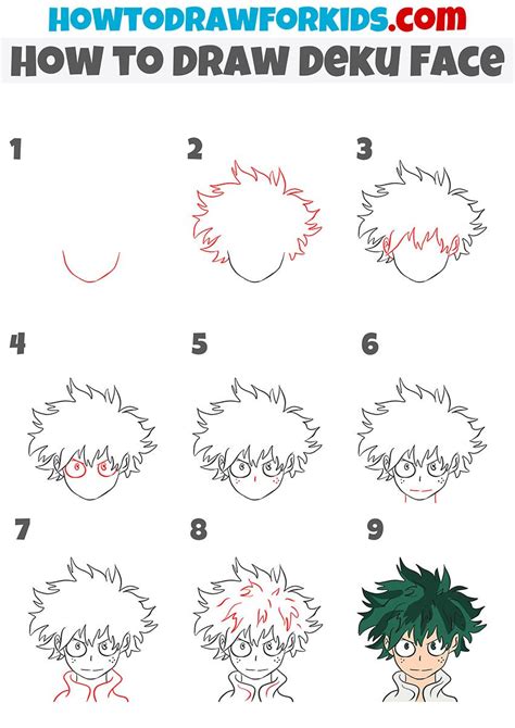 How To Draw Izuku Midoriya Artofit
