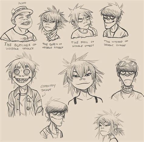 Gorillaz Sketches By Kc Kc