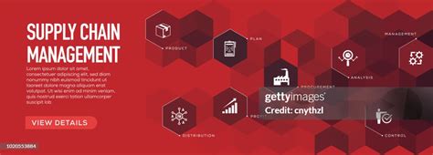 Supply Chain Management Banner Design High Res Vector Graphic Getty