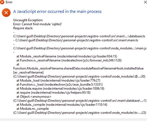 Sqlite3 Not Finding The Module After The Start In The Development Side