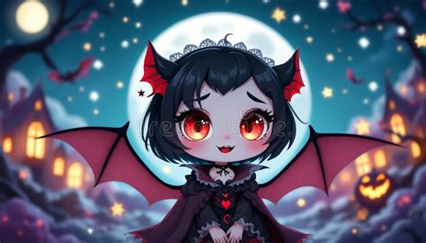 Cute Cartoon Vampires Girl