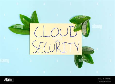 Conceptual Display Cloud Security Internet Concept Protection Of Data