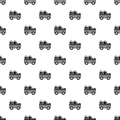 Airport Freight Loader Pattern Simple Style 14916911 Vector Art At