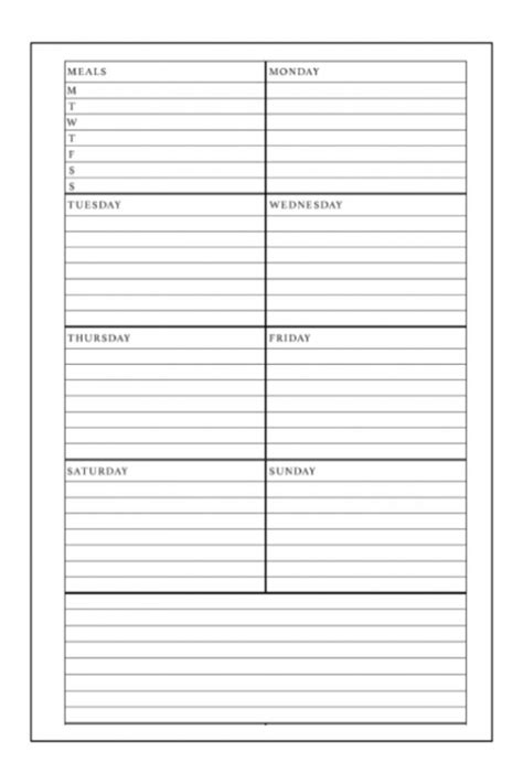 Free Dashboard Layout Planner Printables Free Weekly Planner Pages