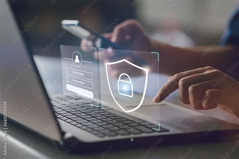 Cyber Security And Online Data Protection On Internet Of Thing Firewall Shield Secure Access