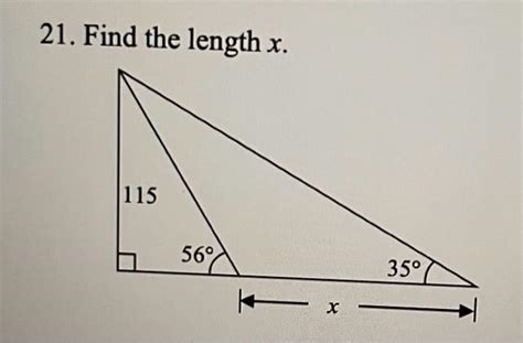 Solved Find The Length X Chegg Com