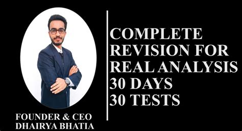 Real Analysis Quick Revision