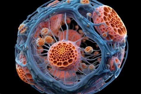 Premium AI Image A Close Up Of A Cell