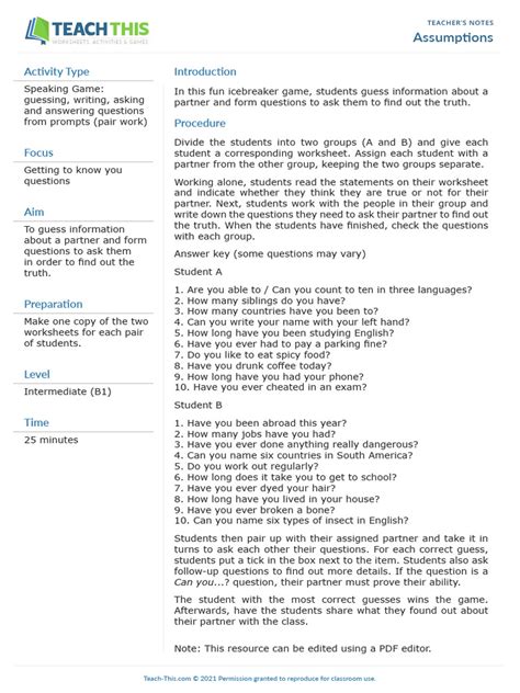 Assumptions Pdf Question Truth