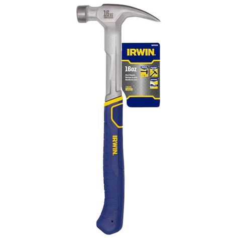 Irwin 16 Oz Smooth Face Steel Head Steel Claw Hammer Iwht51216 At
