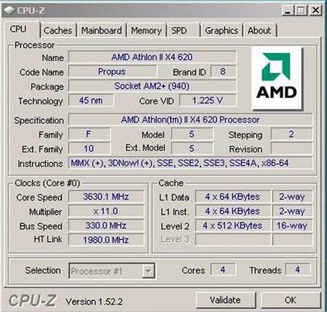 AMD Athlon II X4 620 2.6 GHz Review - Overclocking | TechPowerUp