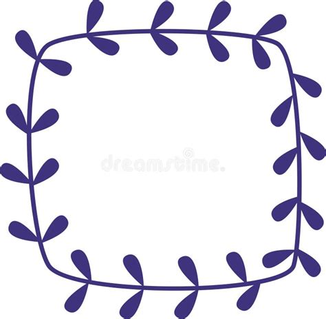 Floral Square Border Stock Vector Illustration Of Invitation 292145836