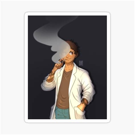 Dr Kasukabe From Dorohedoro Sticker By Baddayart Redbubble