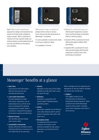 Saflok Messenger Brochure PDF