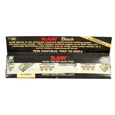 Raw Black Classic Rolling Papers Ceramic Smokeware