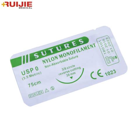 Medical Disposable Nylon Monofilament Polyamide Sterile Suture With