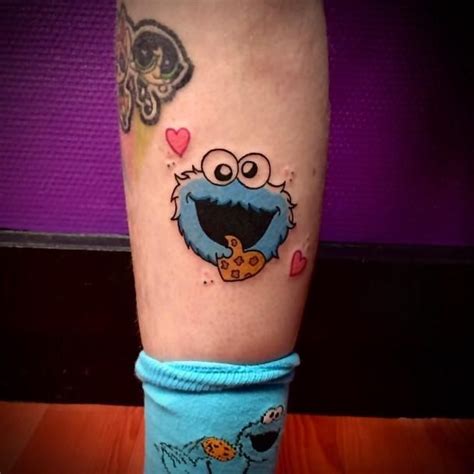 Cookie Monster Tattoo Sesame Street Tattoo Ideas Muppets Tattoo